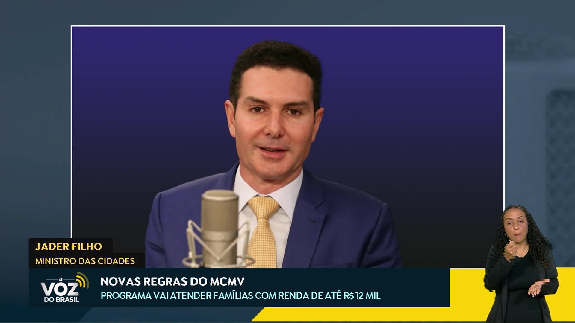 A Voz do Brasil 7/4/2025 - Jader Filho: ampliação do Minha Casa, Minha ...